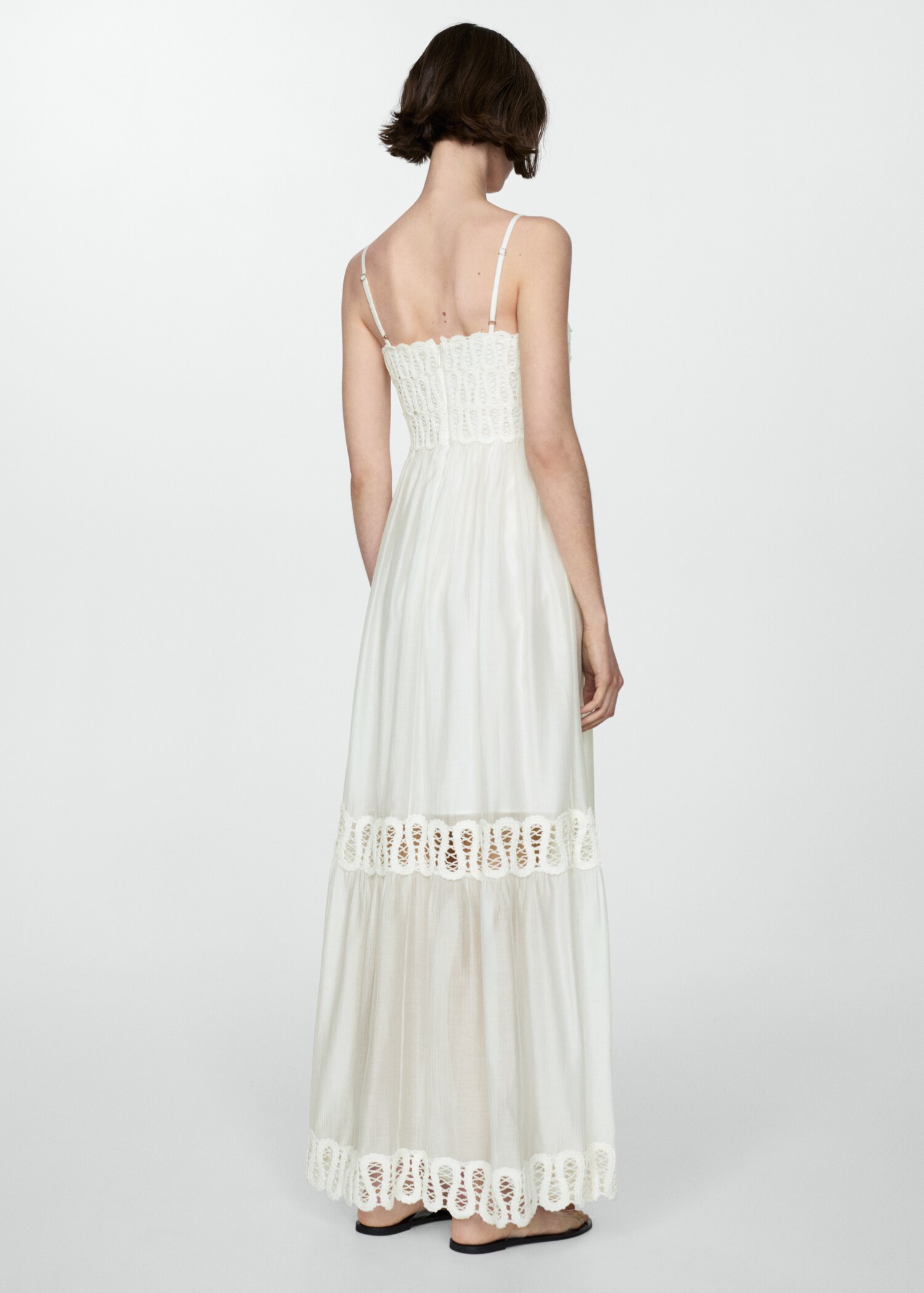 Embroidered detail dress - Women | MANGO USA