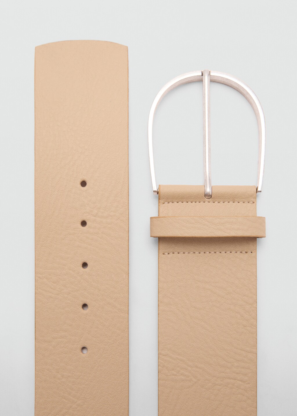 Wide leather belt - Women | MANGO USA
