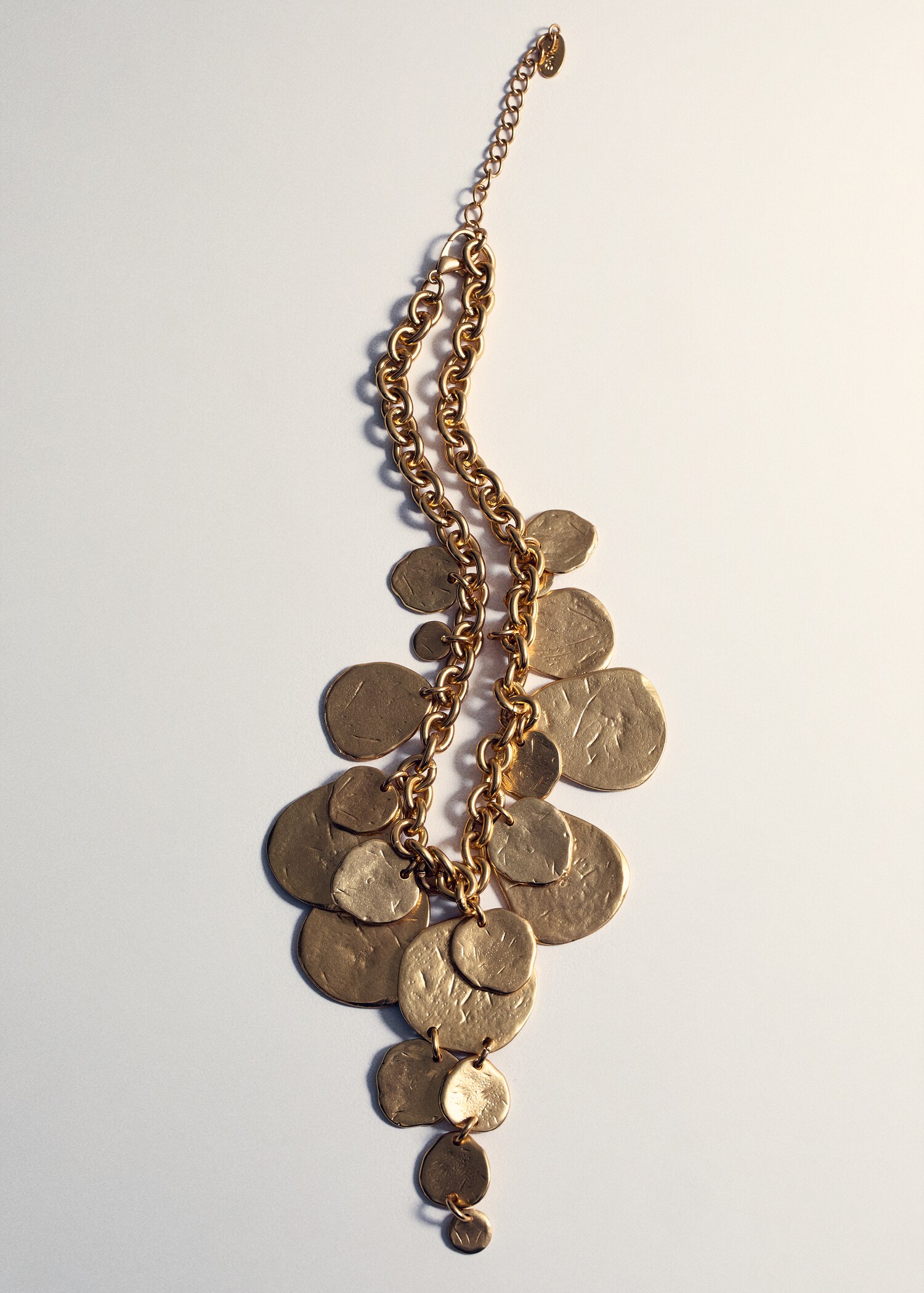 Coin waterfall necklace - Women | MANGO USA