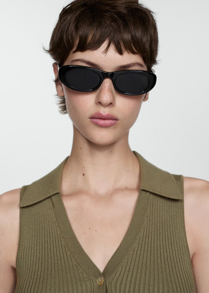 Buttoned knit top - Women | MANGO USA