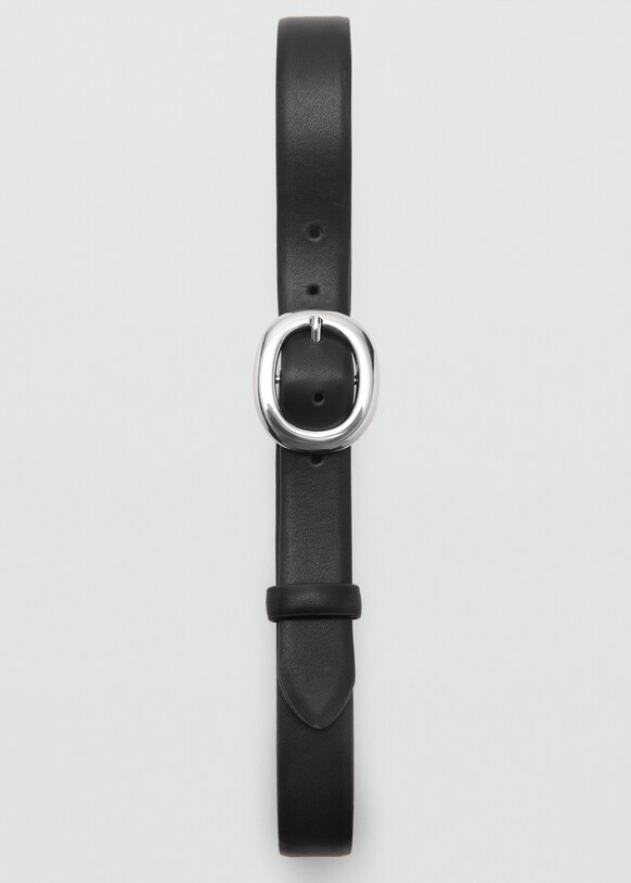 Rounded buckle belt - Women | MANGO United Kingdom