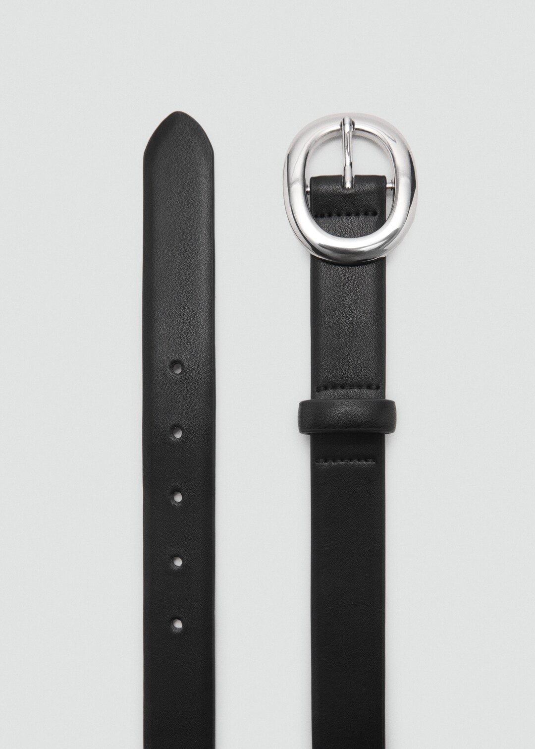 Rounded buckle belt - Women | MANGO United Kingdom