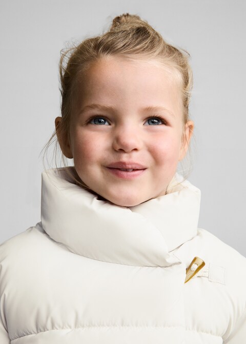 Padded anorak with fur-effect interior - Kids | MANGO USA