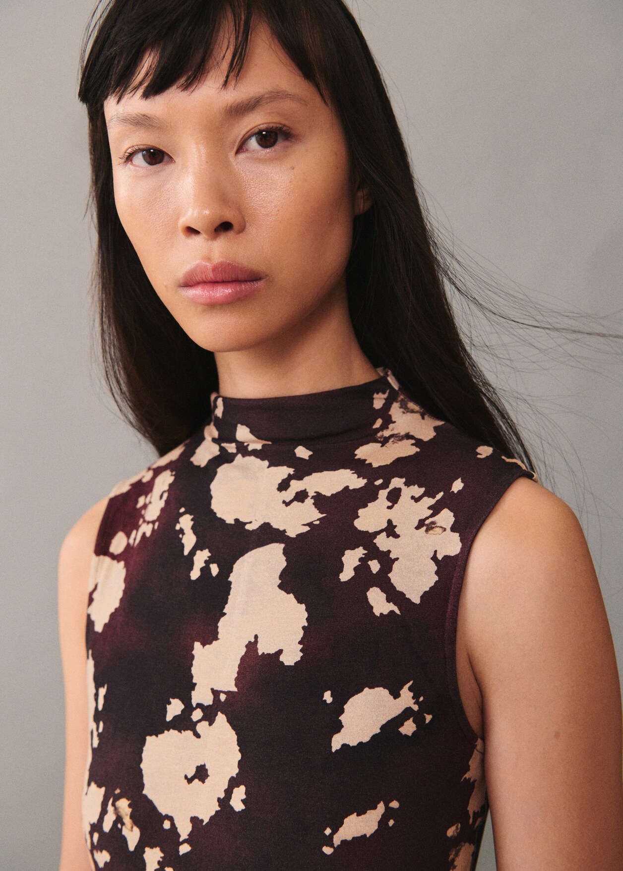 Midi printed dress - Women | MANGO USA