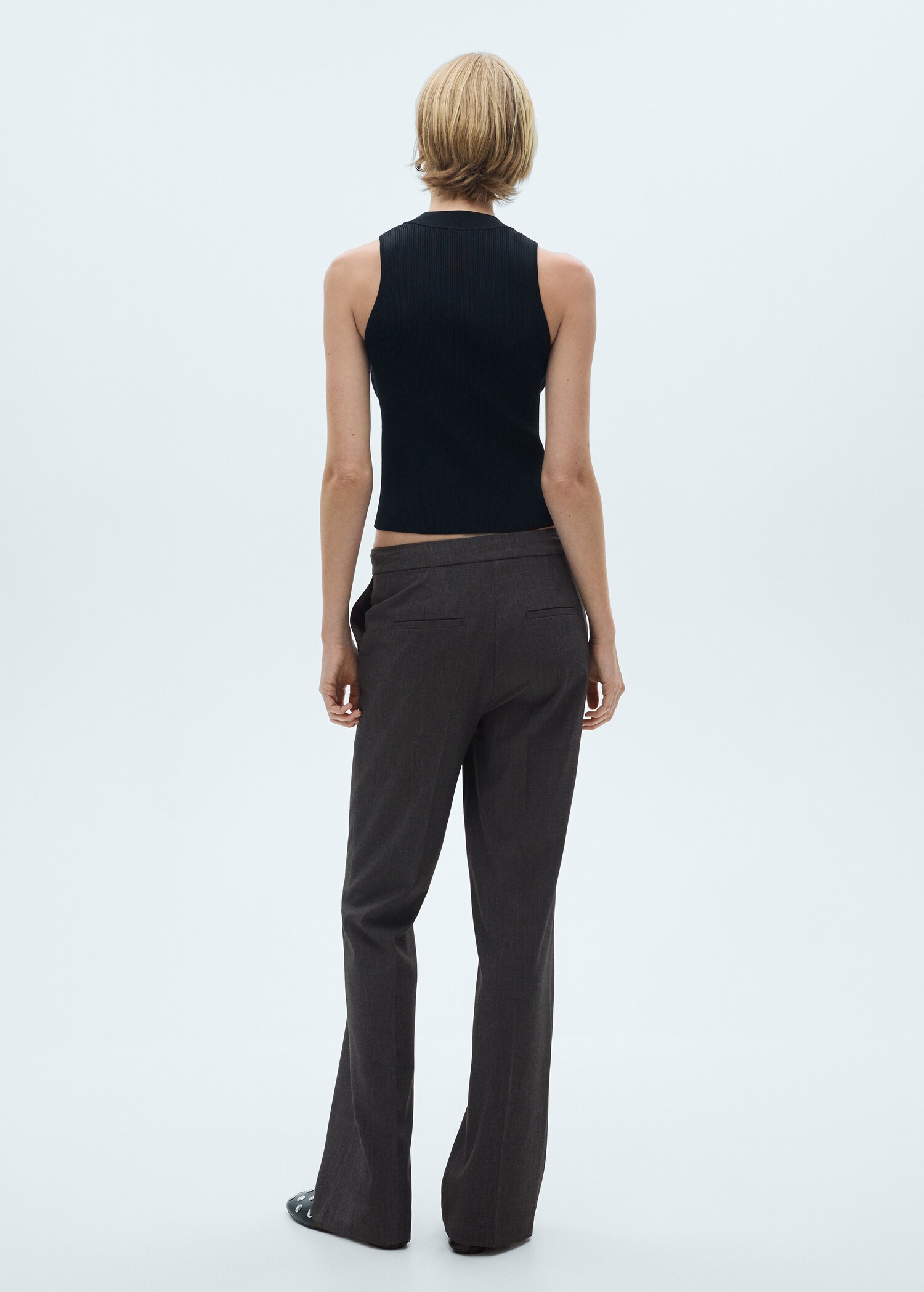 Pantalón traje flare - Mujer | MANGO México