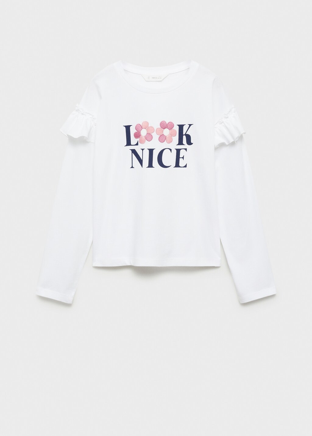 Long -sleeved t-shirt with ruffles - Kids | MANGO USA