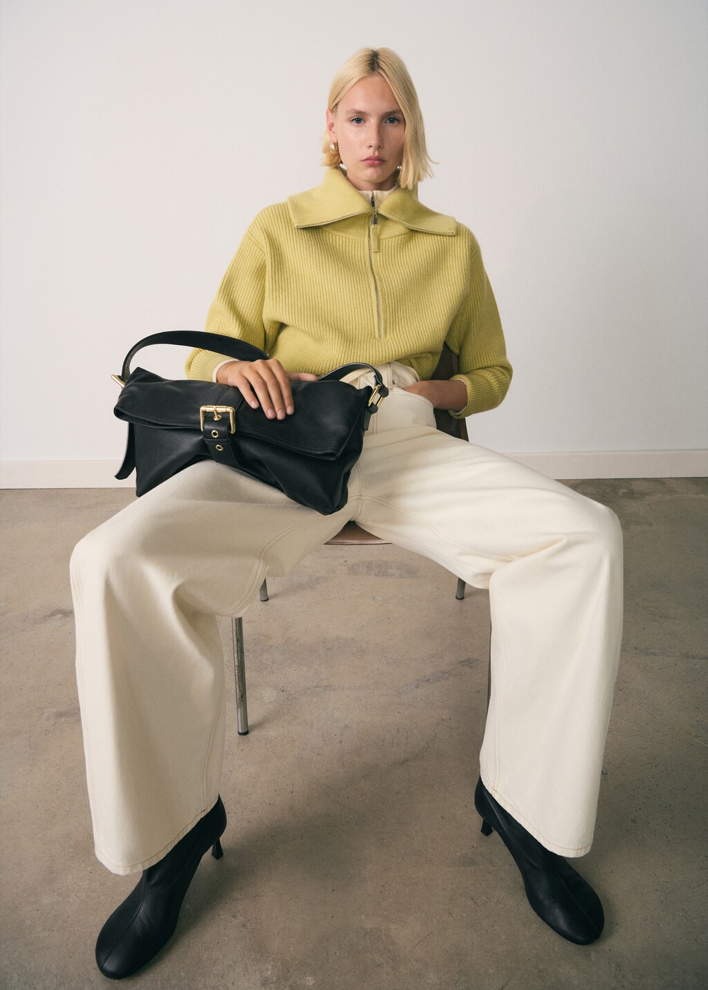 Zip neck jumper - Women | MANGO USA