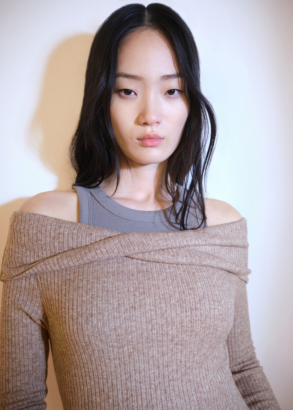 Off The Shoulder Knitted Dress Women Mango Usa