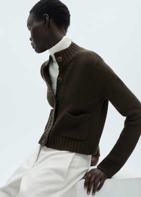 Pocket knit cardigan - Women | MANGO USA