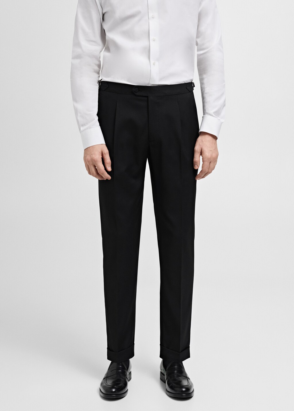 Slim Fit Tuxedo Suit Trousers Men Mango Usa