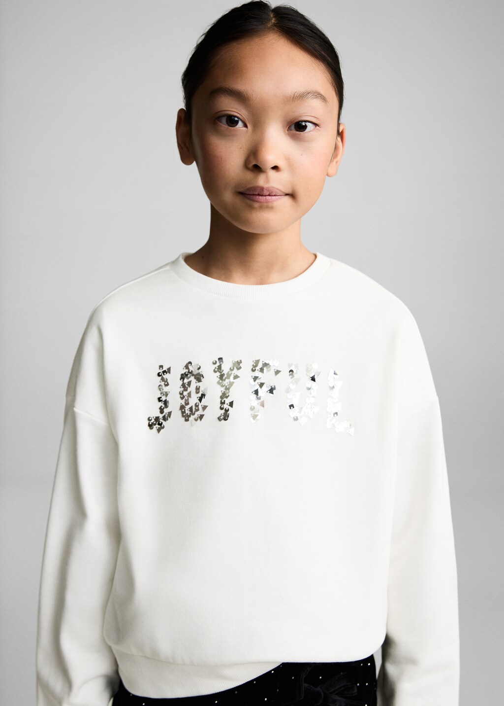 Sequin sweatshirt - Kids | MANGO USA