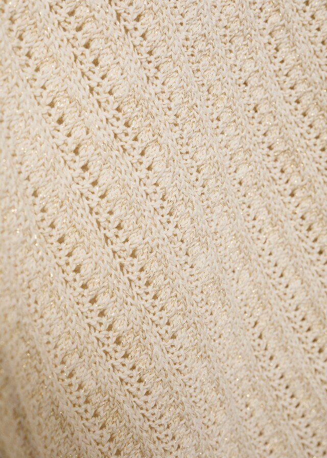 Crochet Knitted Dress Woman Mango Usa