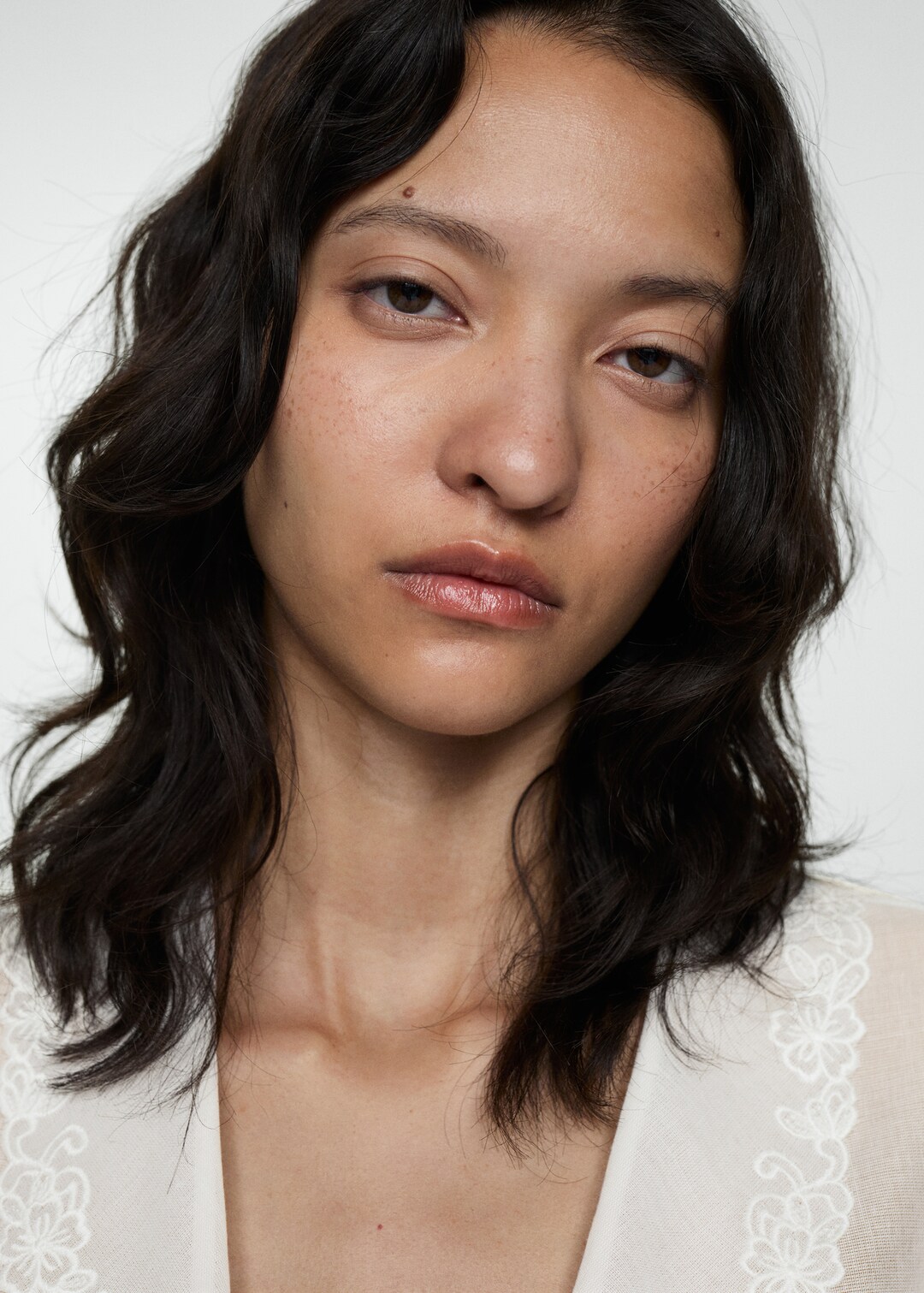 Embroidered blouse with bows - Women | MANGO USA