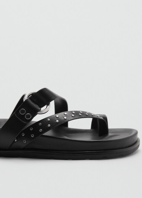 Leather Straps Sandals Women Mng Australia