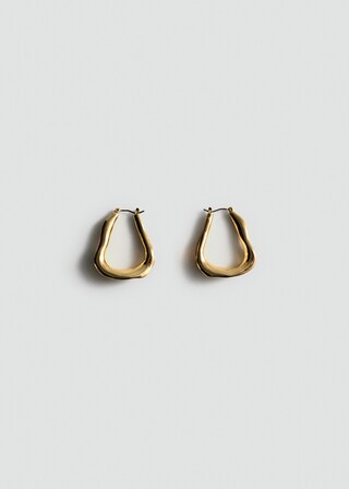 Twisted hoop earrings - Woman | MANGO USA