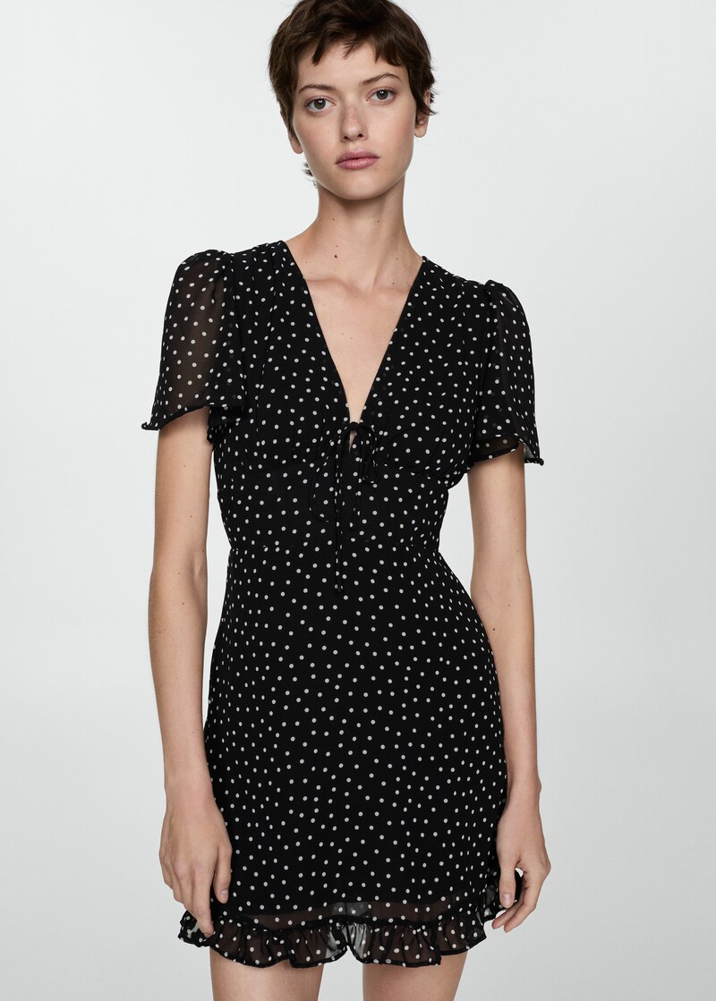 Printed short dress - Women | MANGO USA