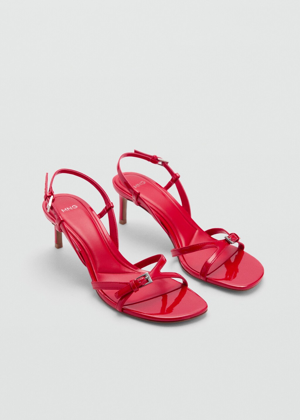 Heeled sandals with strap and buckle - Women | MANGO USA
