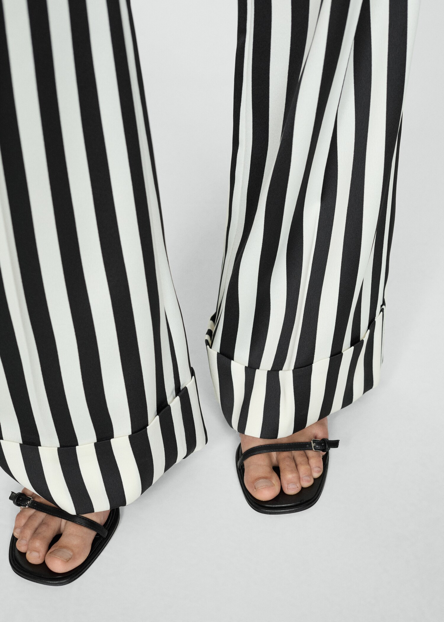 Straight Striped Trousers Women Mango United Kingdom