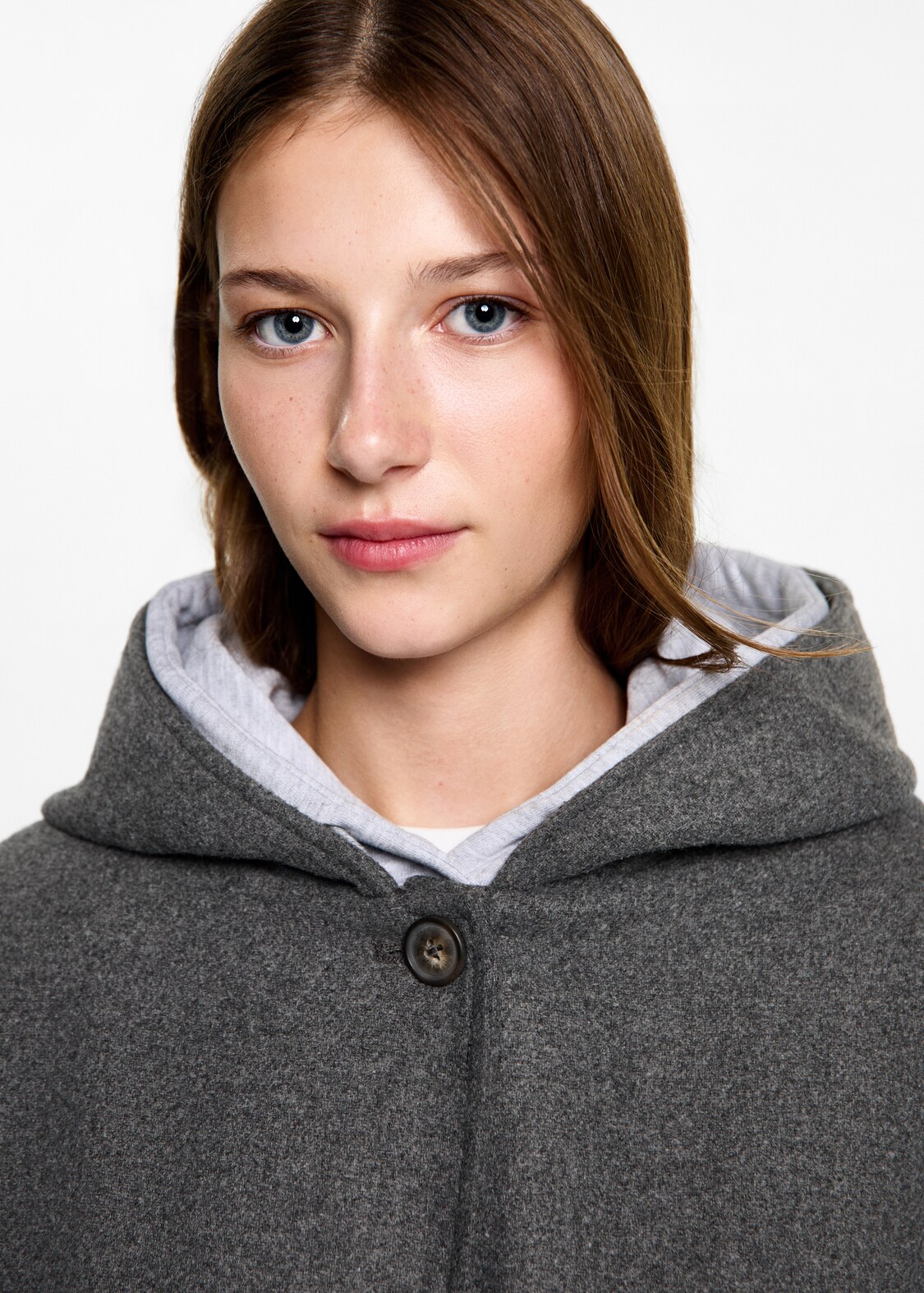 Wool hooded coat - Teen | MANGO USA