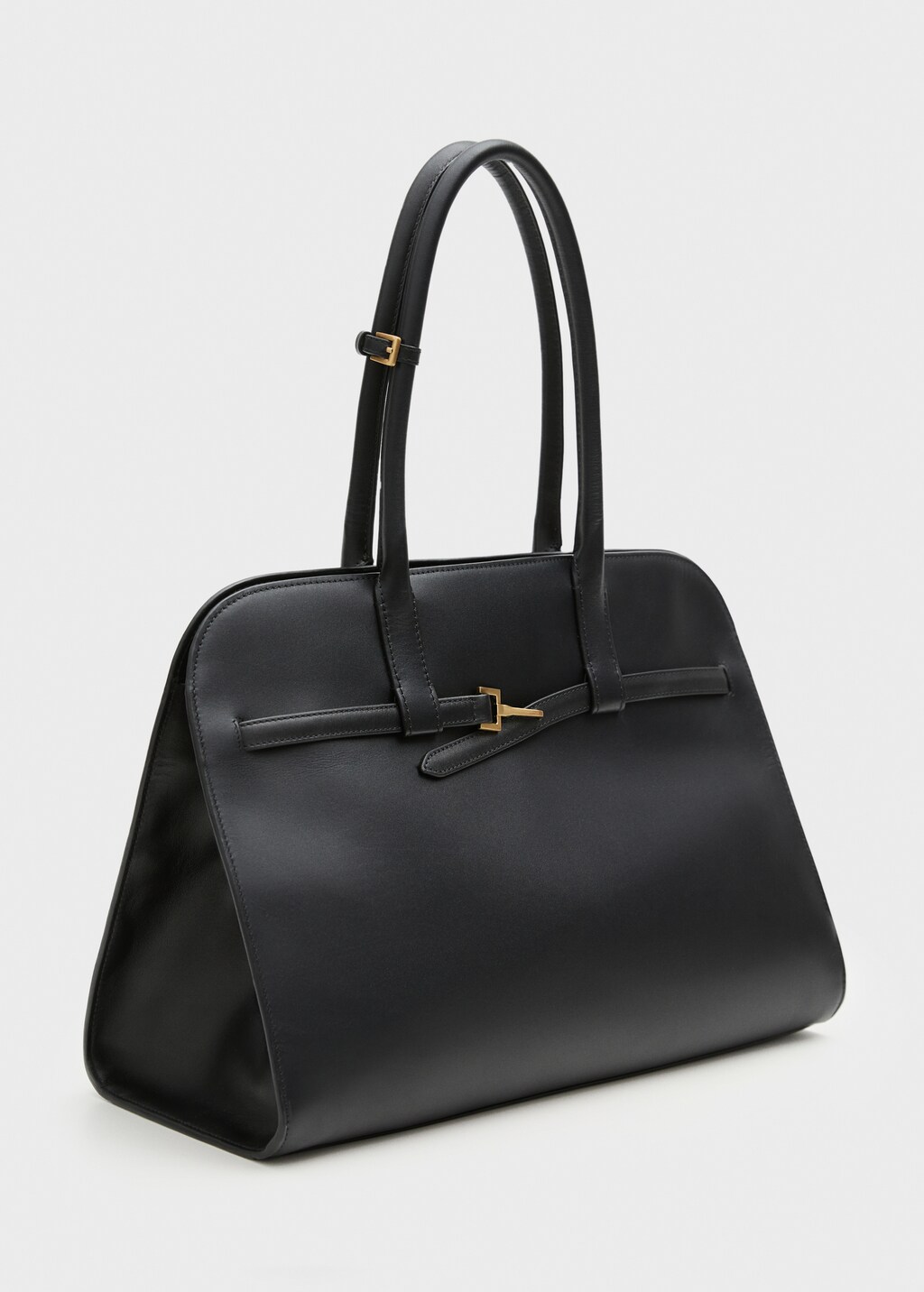 Sac cabas cuir boucle - Femme | MANGO Maroc