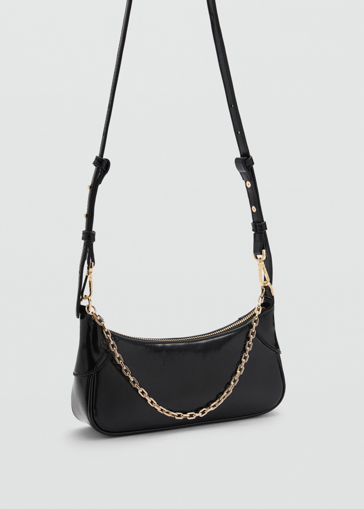 Bolso Doble Asa Cadena Mujer Mango México
