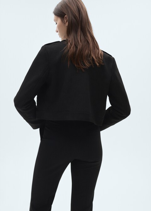 Jacket with stud detail - Women | MANGO USA