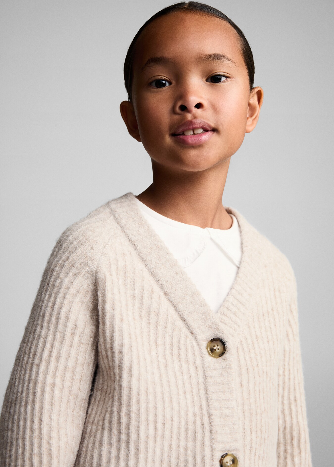 Button knit cardigan - Kids | MANGO USA