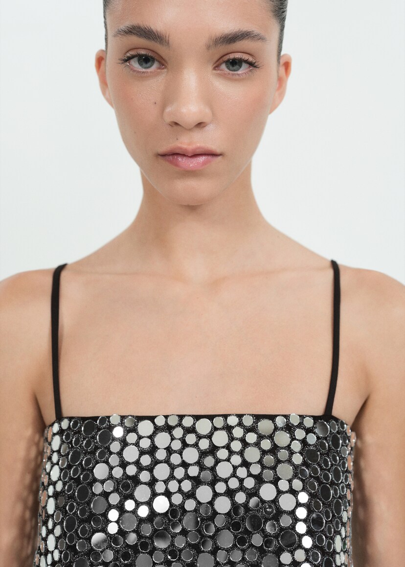 Crystal crop top - Women | MANGO USA