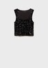 Sequined tank top - Women | MANGO USA