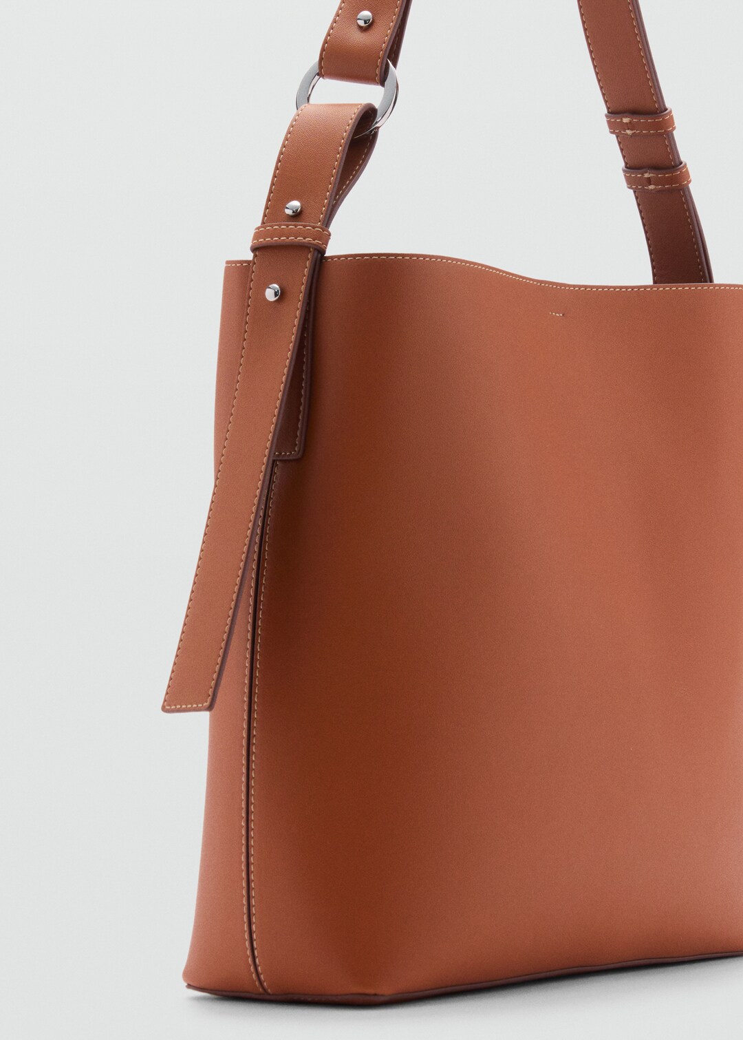 Short handle shopper bag - Women | MANGO USA