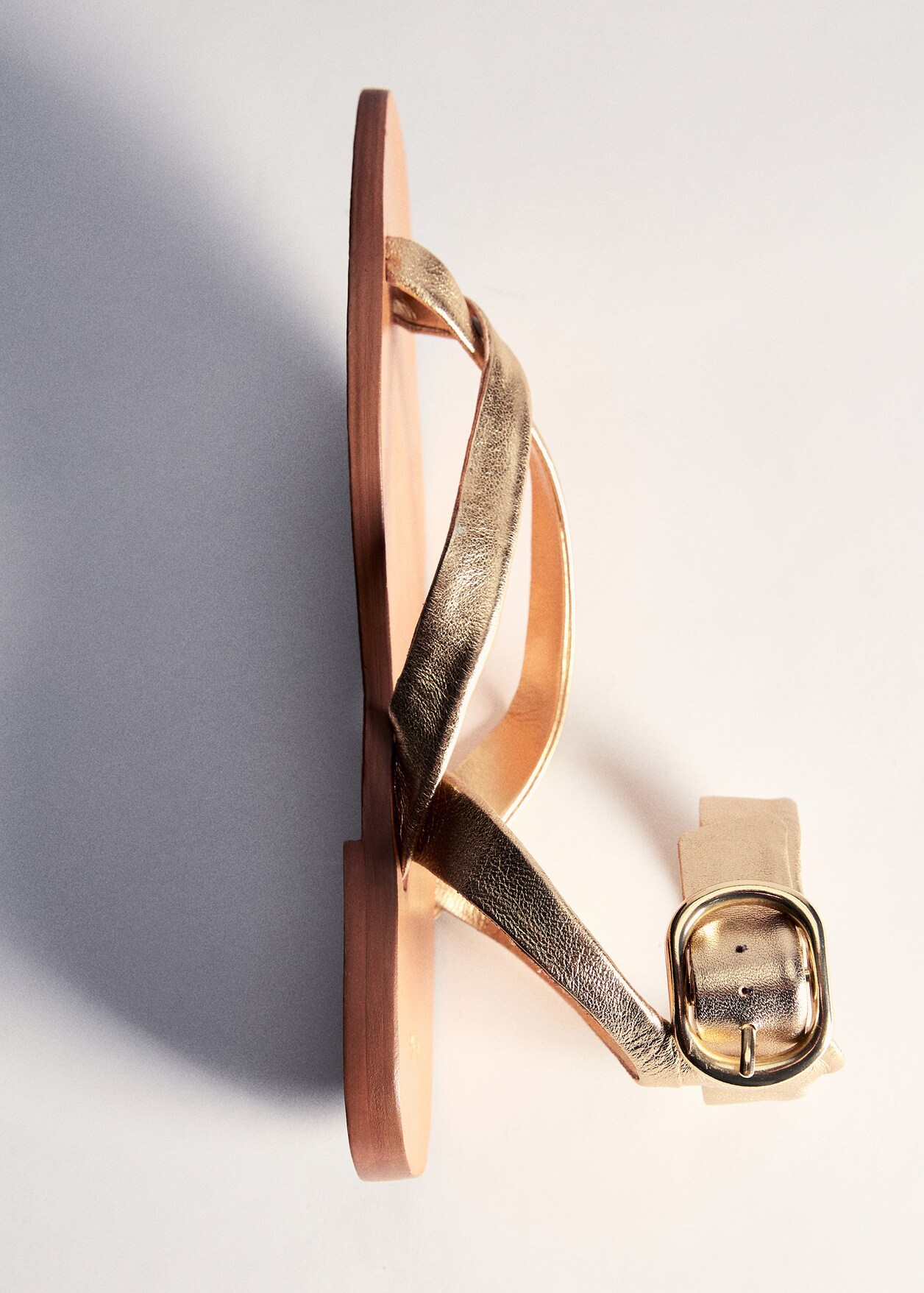 Leather straps sandals - Women | MANGO USA