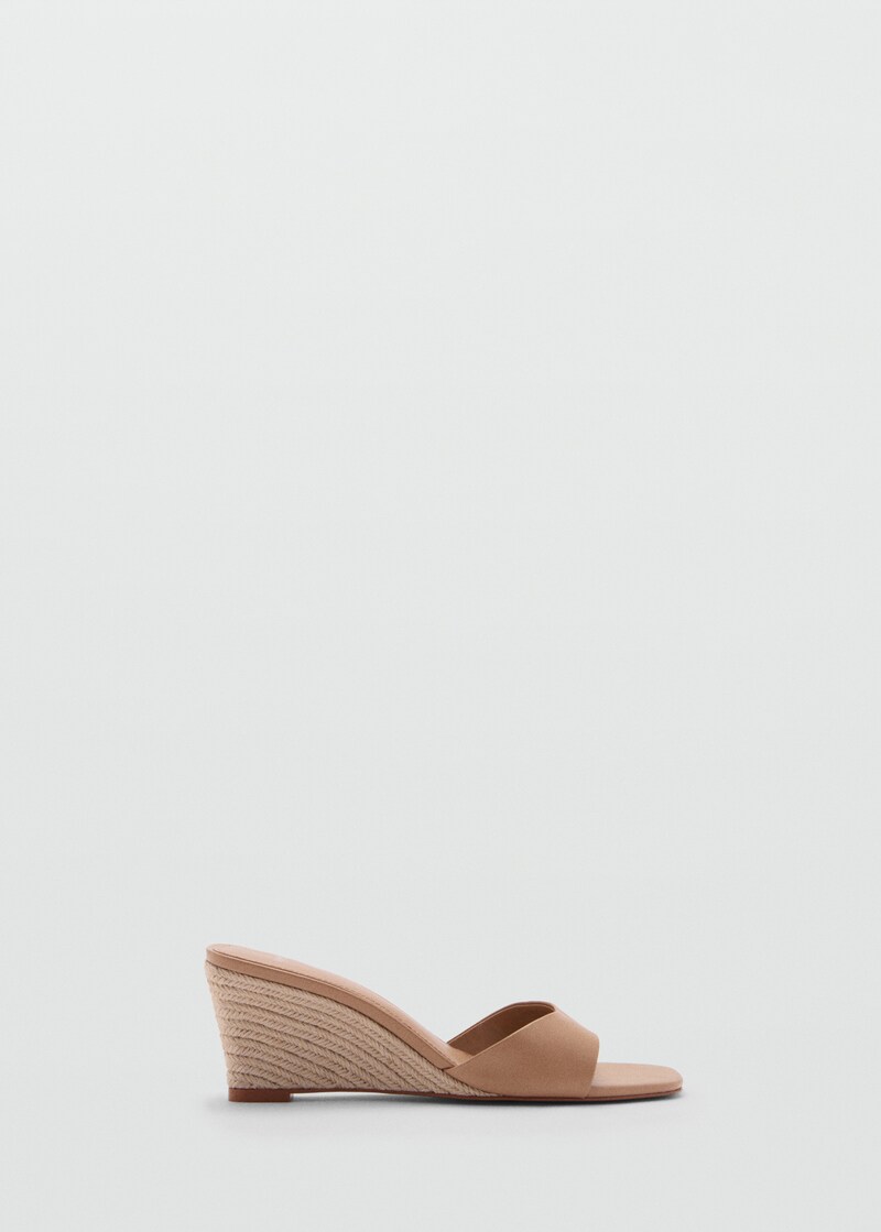 Wedge-heel sandal - Women | MANGO USA