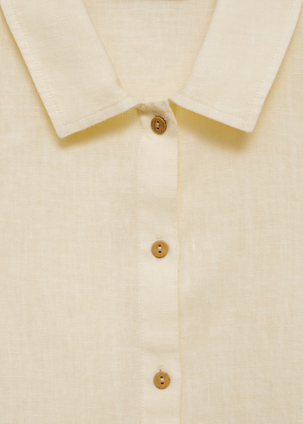 Short sleeve linen-blend shirt - Women | MANGO USA Short sleeve linen-blend shirt - Women | MANGO USA