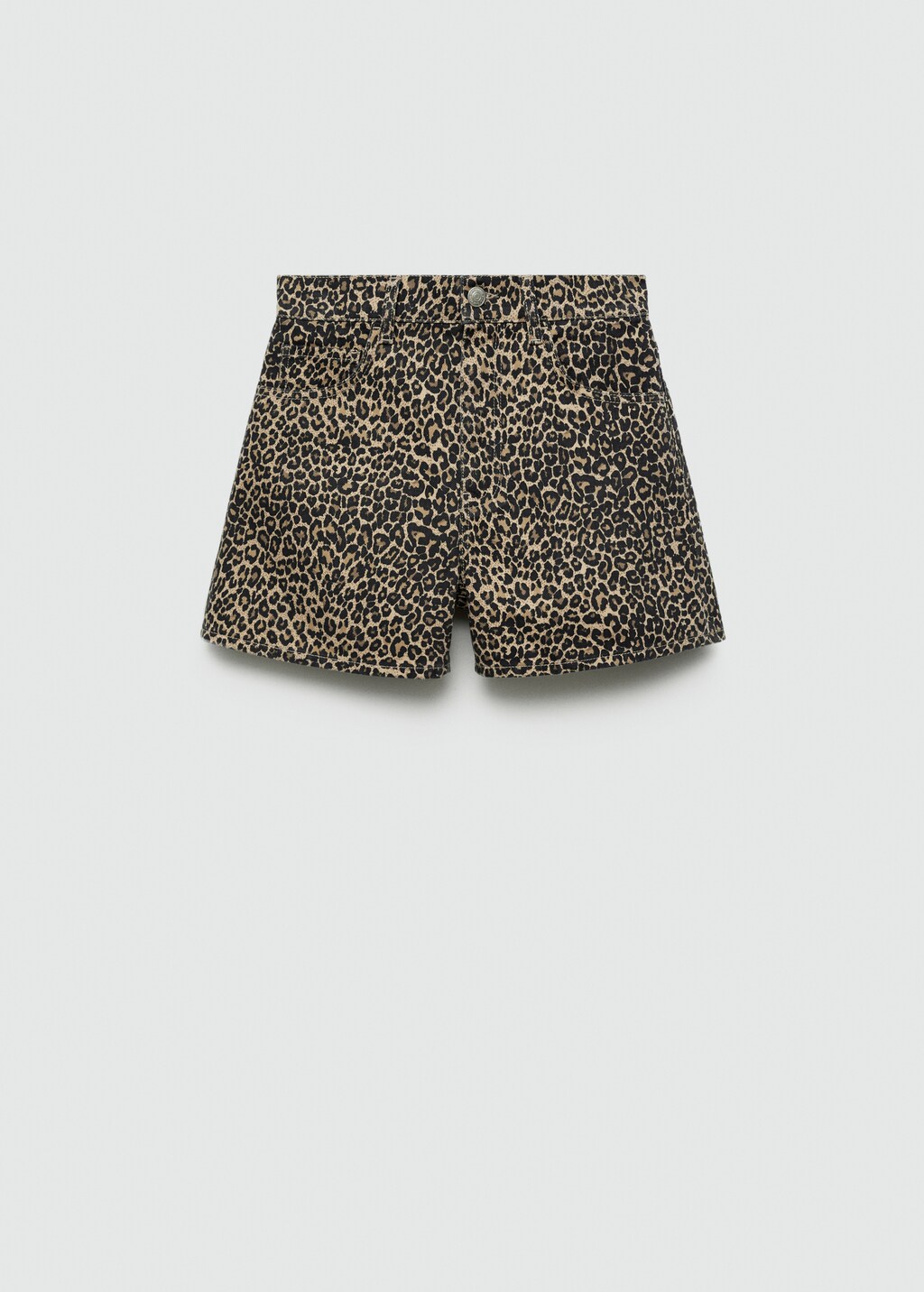 Short droit léopard - Femme | MANGO Canada
