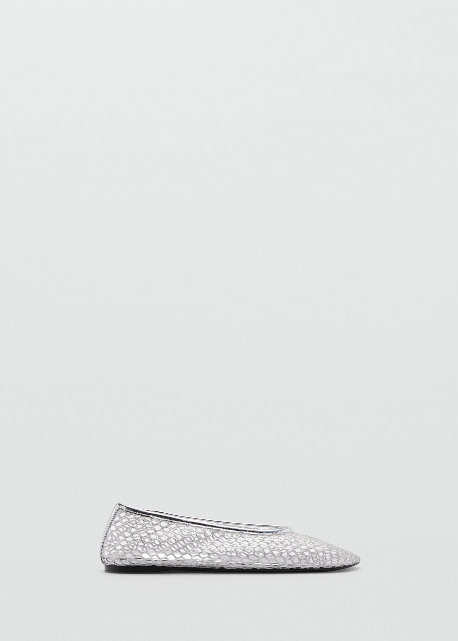 Metallic mesh shoe - Women | MANGO USA