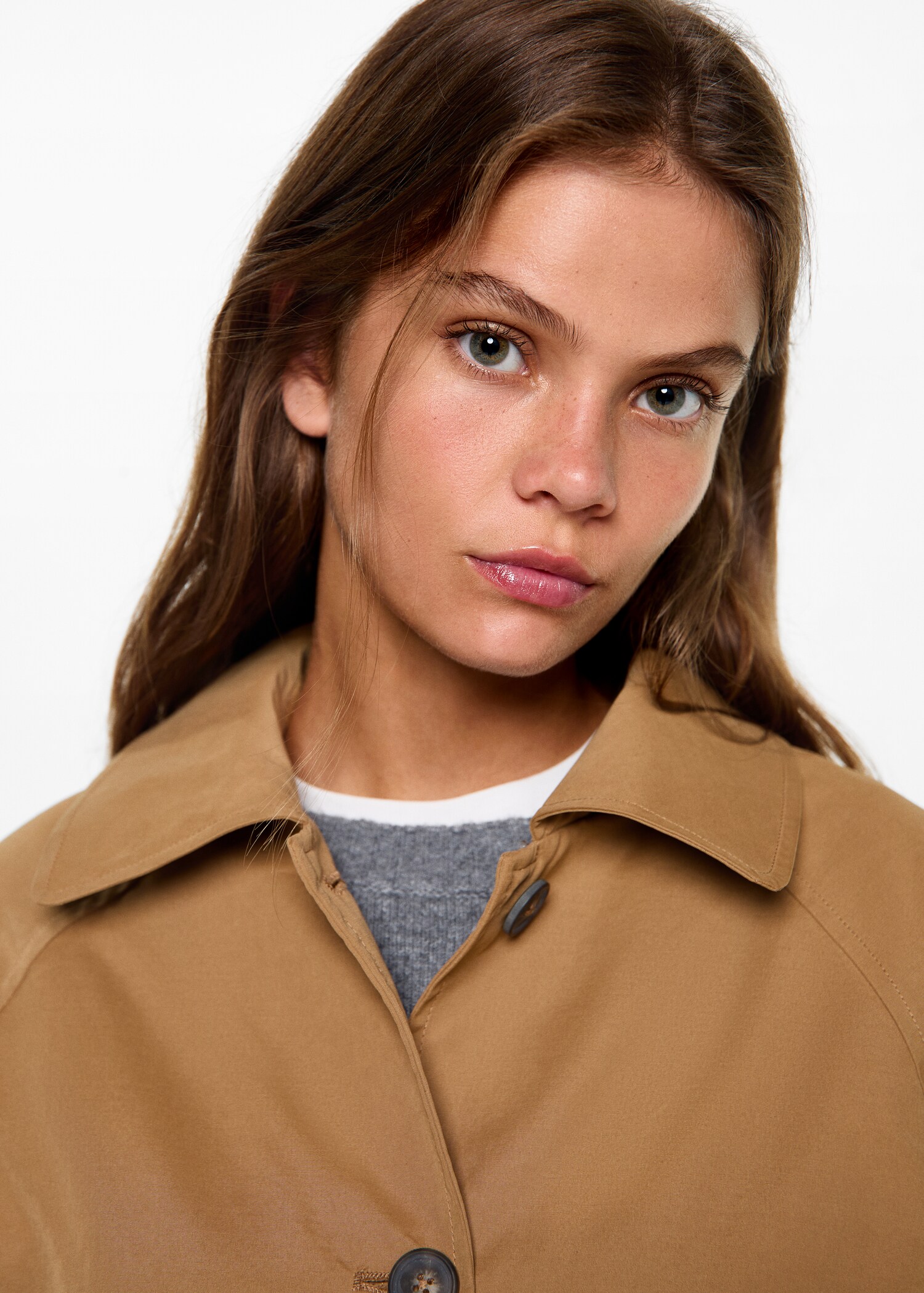 Classic long trench coat - Teen | MANGO USA
