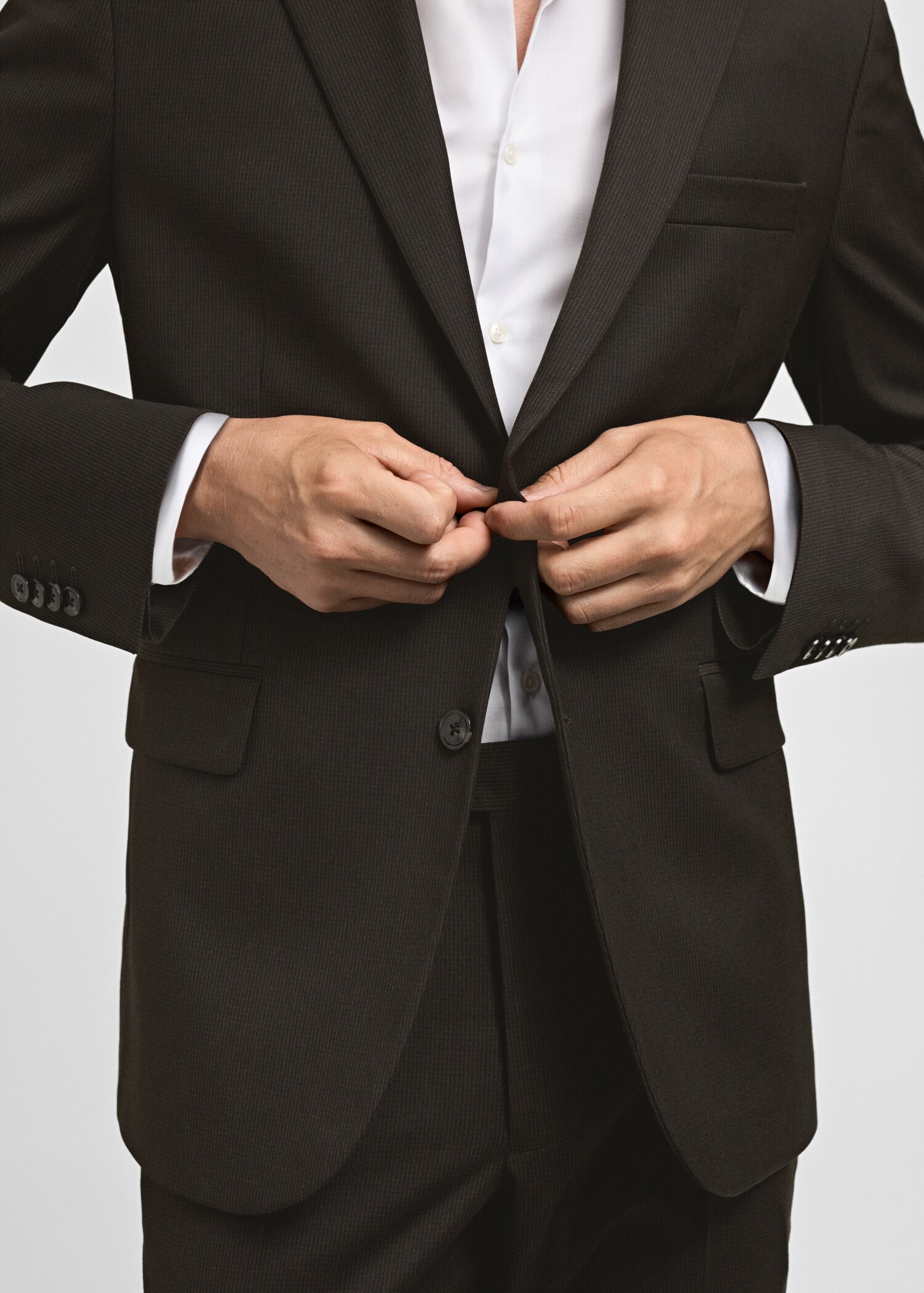 Stretch Fabric Slim Fit Suit Blazer Men Mango Usa