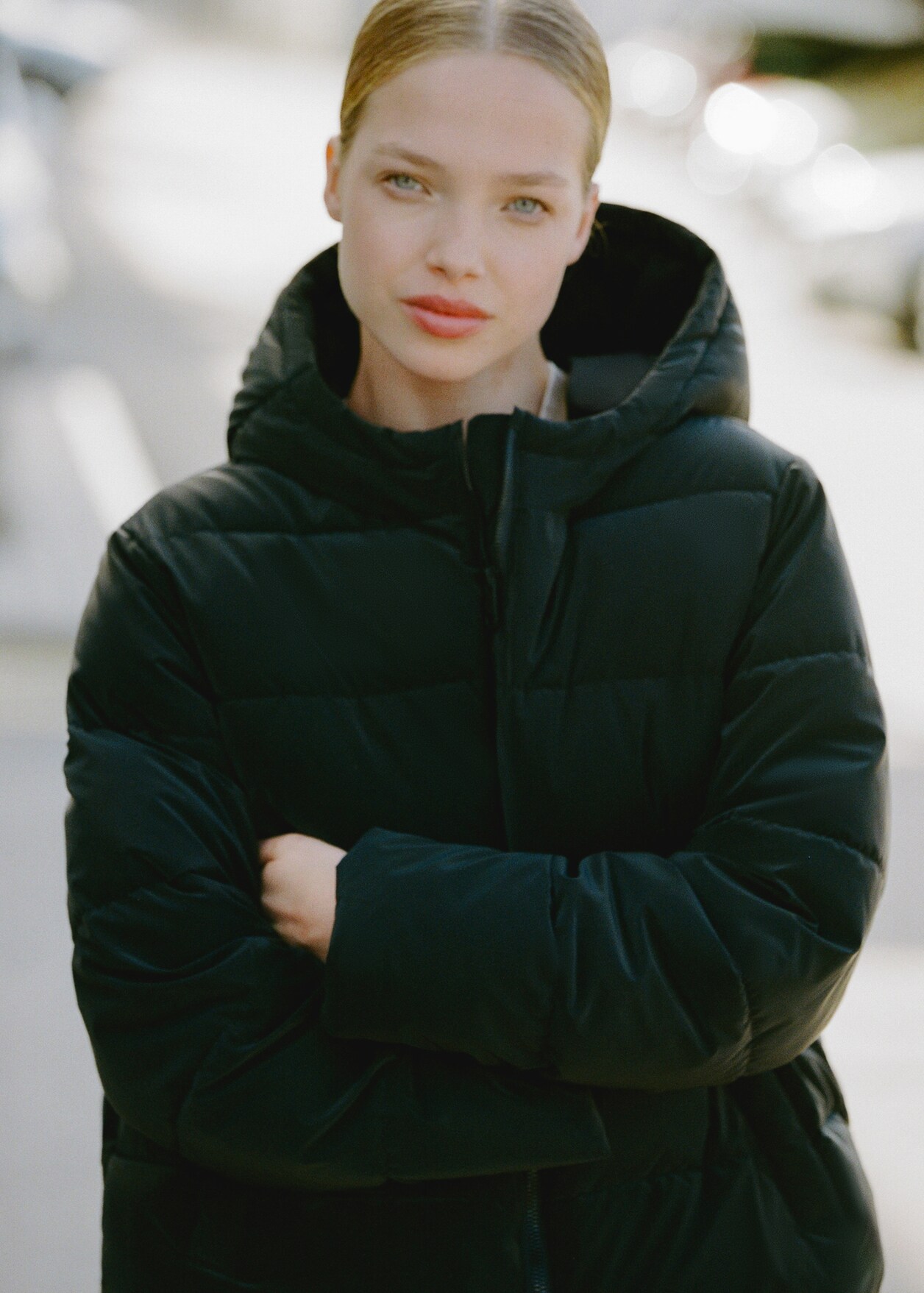 Hood quilted coat - Teen | MANGO USA