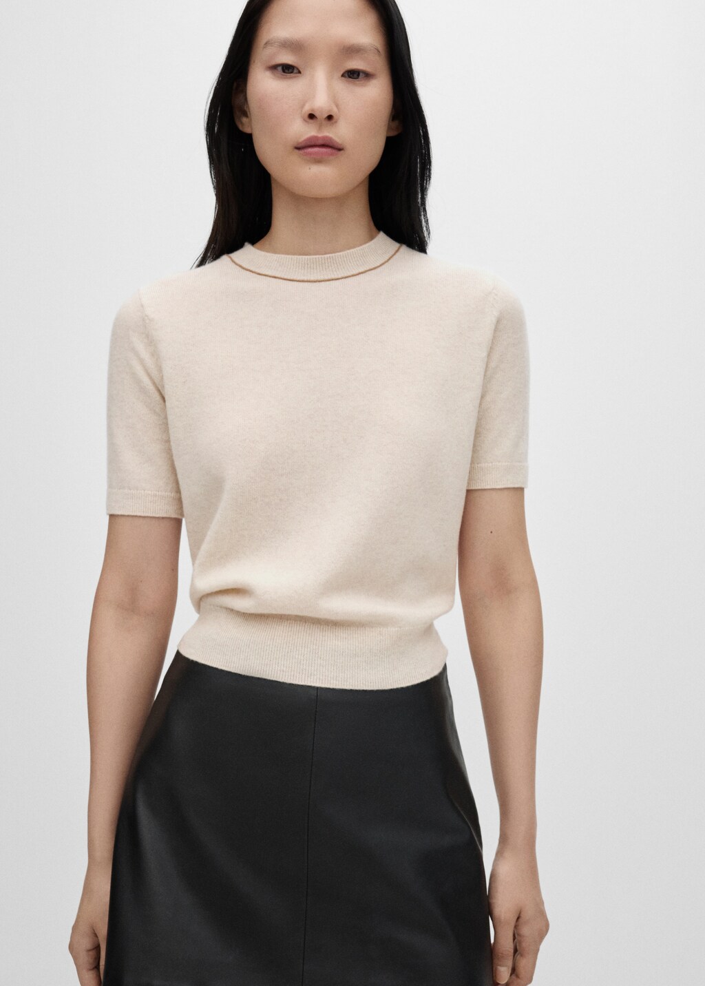 100% wool jumper short sleeve - Woman | MANGO New Zealand