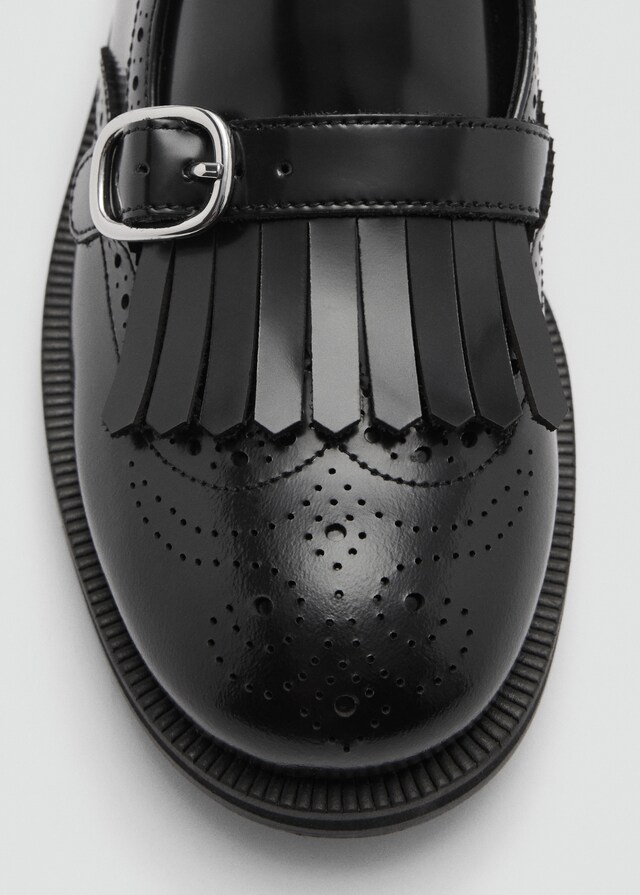 Mocasín Piel Detalle Metálico Mujer Mango España Península Y Baleares
