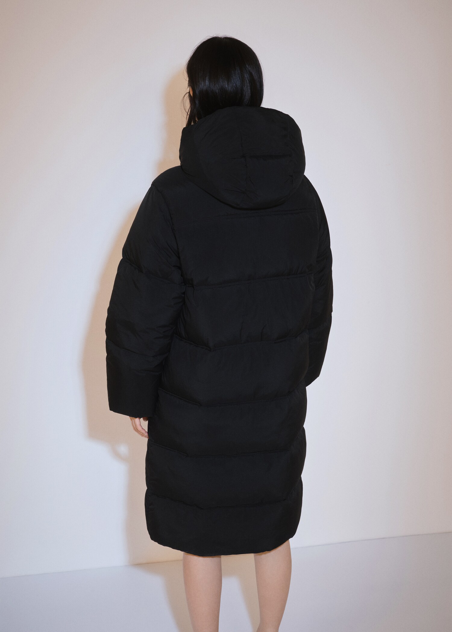 Quilted long coat - Women | MANGO USA