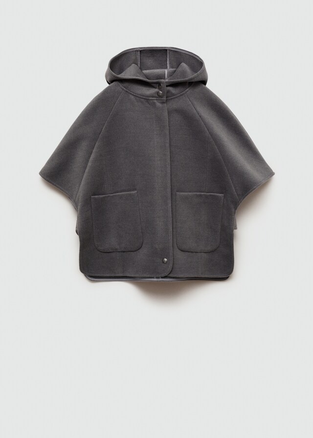Cape jacket with buttons - Kids | MANGO USA