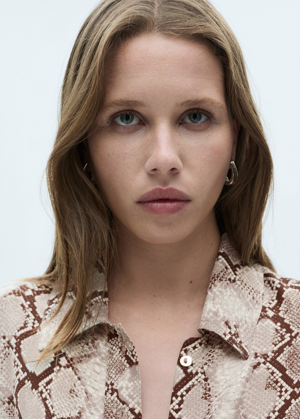 Snake print shirt dress - Women | MANGO India