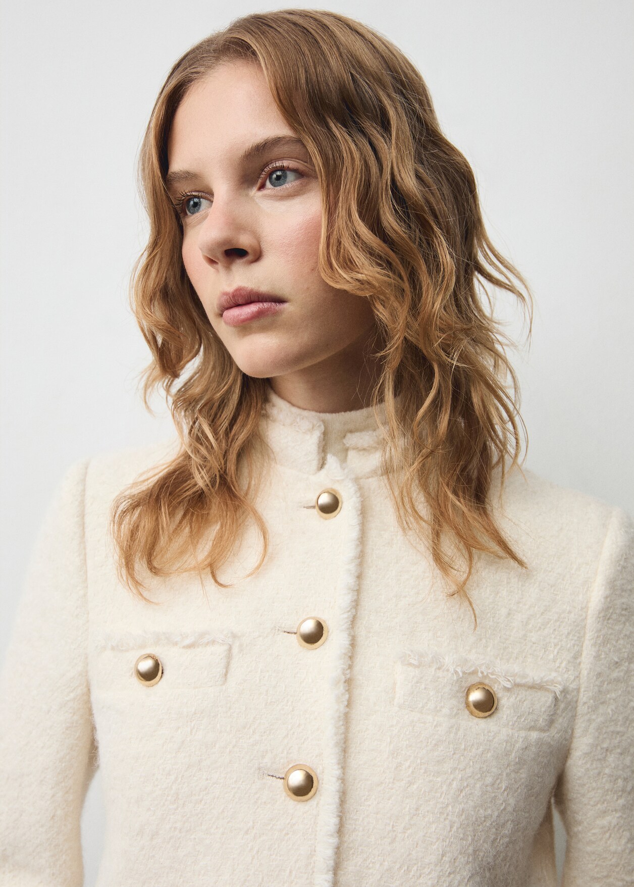 Pocket Tweed Jacket Women Mango Usa