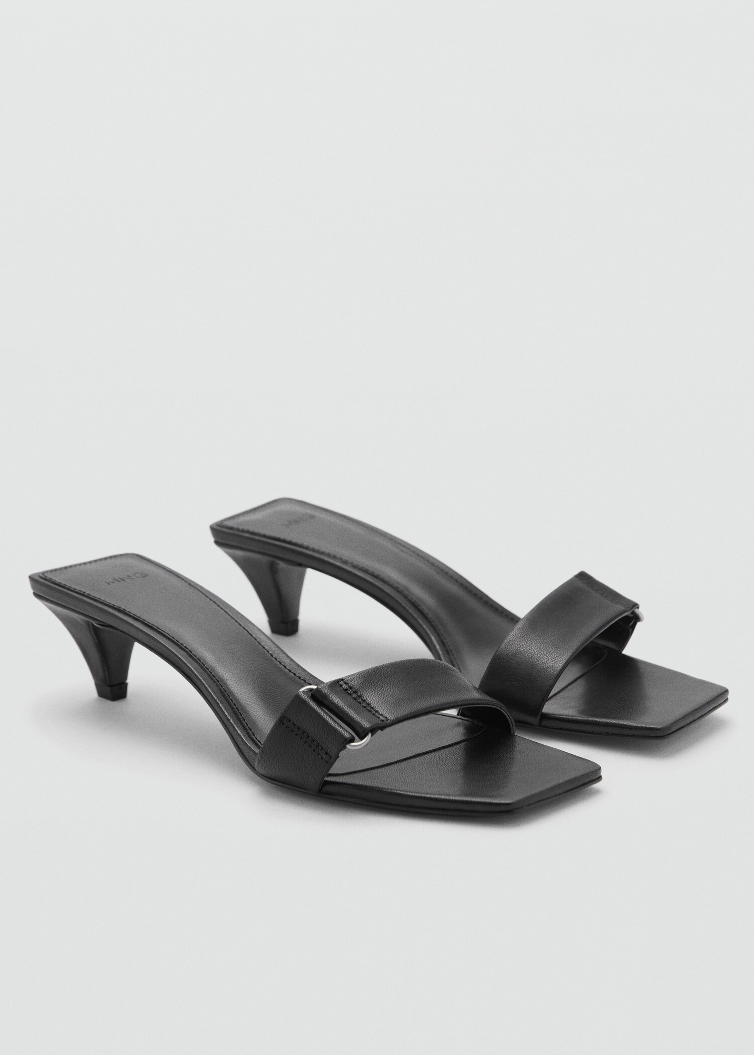Heel Leather Sandals Women Mango Usa