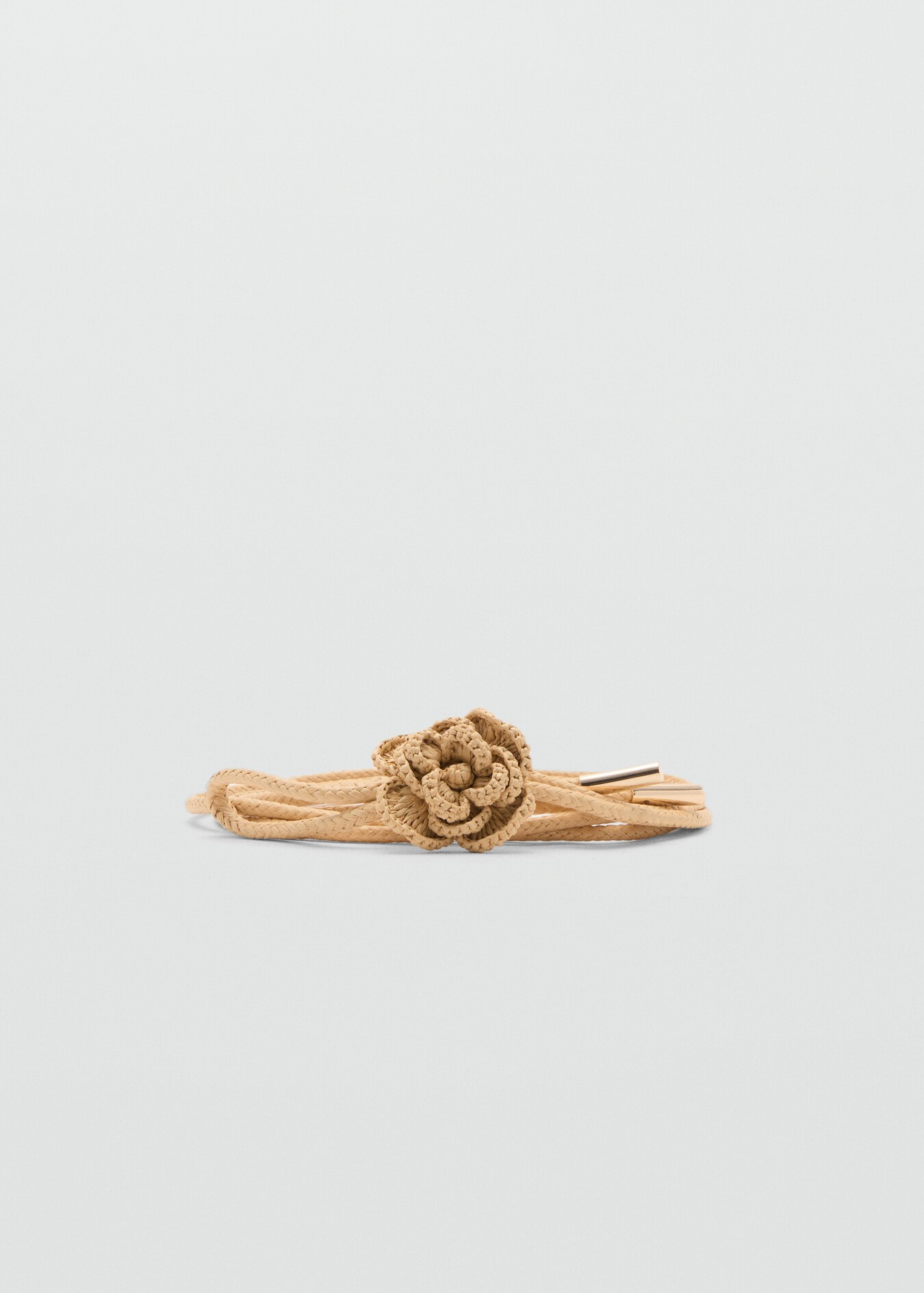Braided floral belt - Women | MANGO USA
