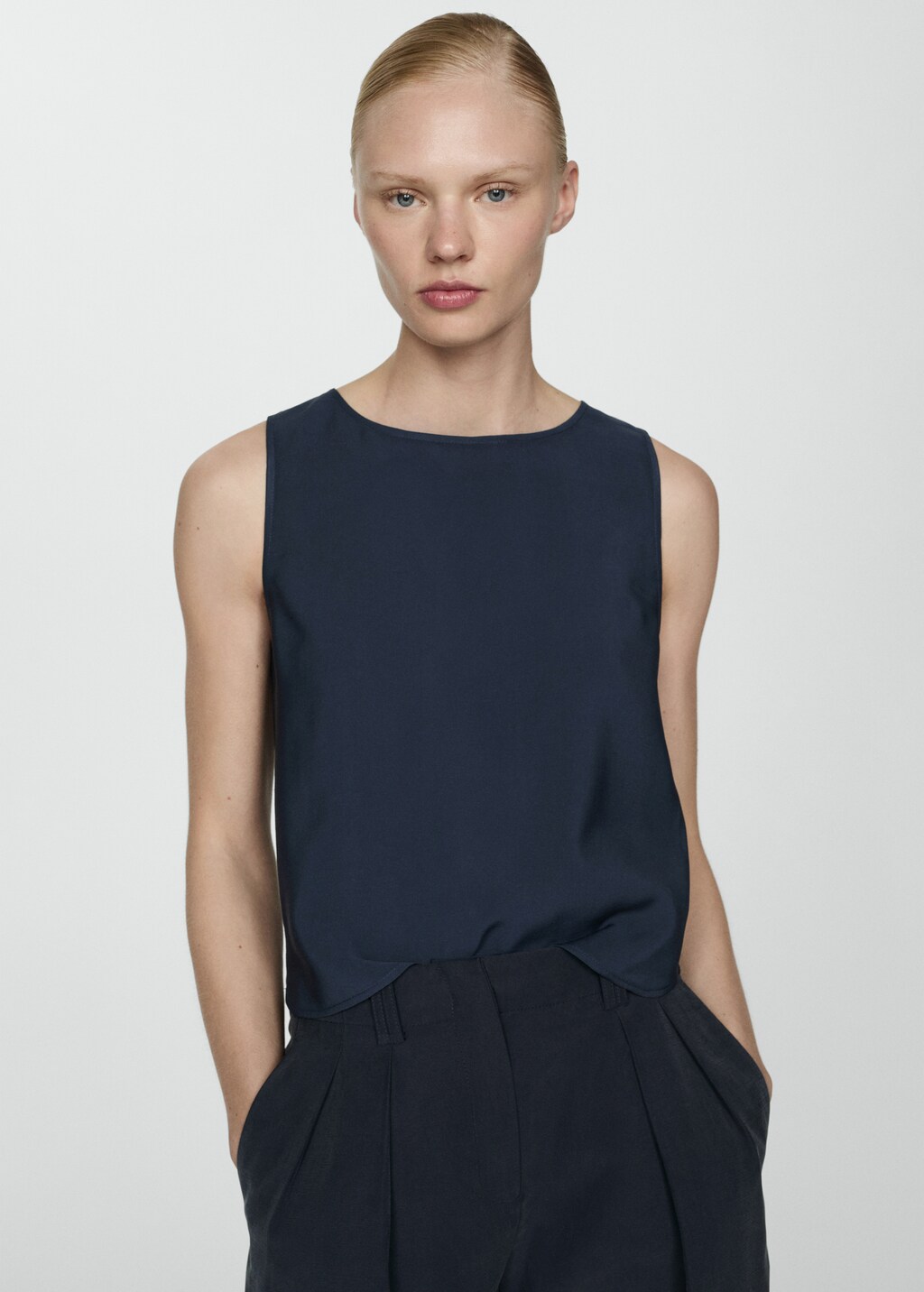 Flowy strap top - Woman | MANGO Egypt