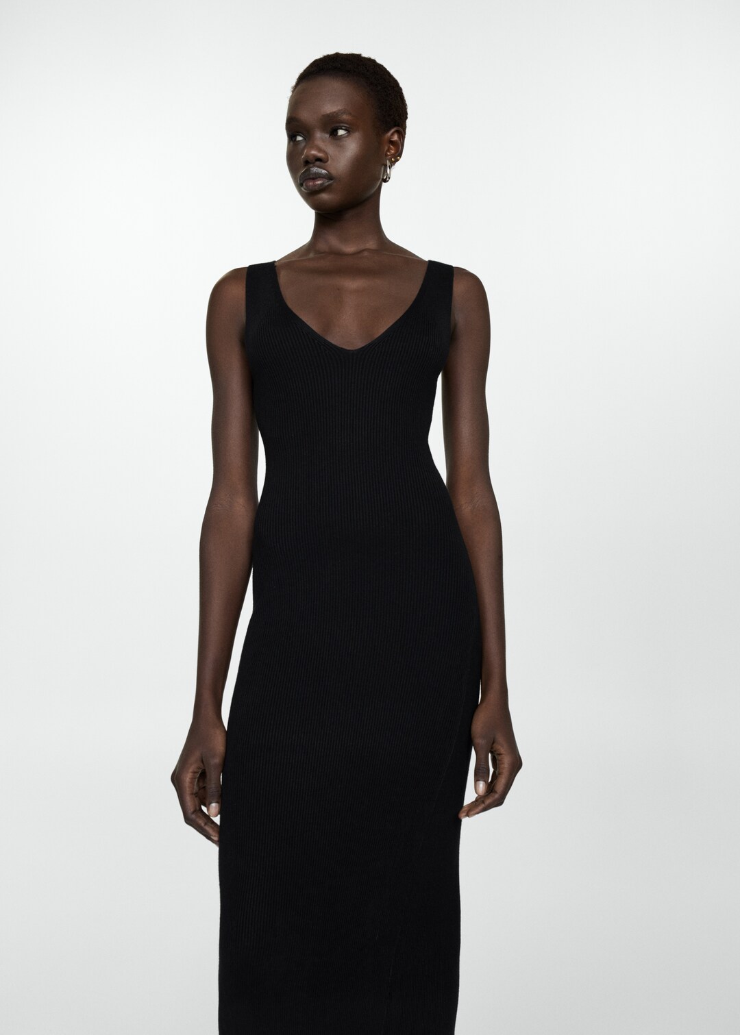 Knitted Dress With Straps Women Mango United Kingdom