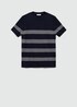 Striped modal cotton knitted t-shirt - Men | MANGO USA