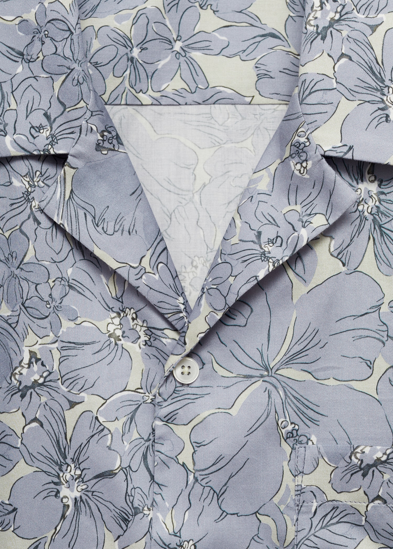100 Cotton Floral Print Shirt